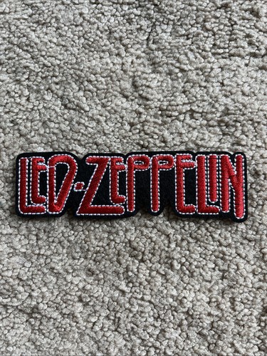 NEW LED ZEPPELIN Rock 4.25” X 1.25” Iron-On Patch BLACK RED WHITE FREE ...
