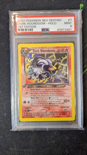 Dark Houndoom 7/105 Neo Destiny 1st Edition Holo Rare Pokemon Card PSA ...
