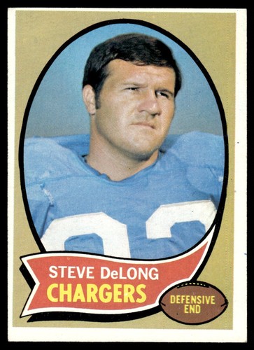 1970 Topps Football Card Steve DeLong San Diego Chargers #49 EX | eBay