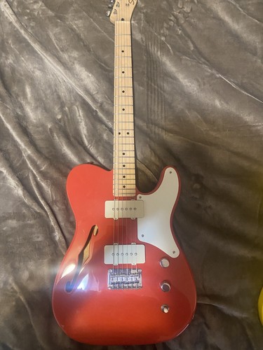Squire Thinline Cabronita Telecaster Red Guitar | eBay