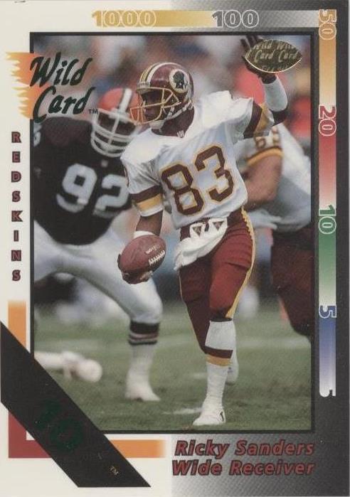 1992 Wild Card - Ricky Sanders #137 10 Stripe for sale online | eBay