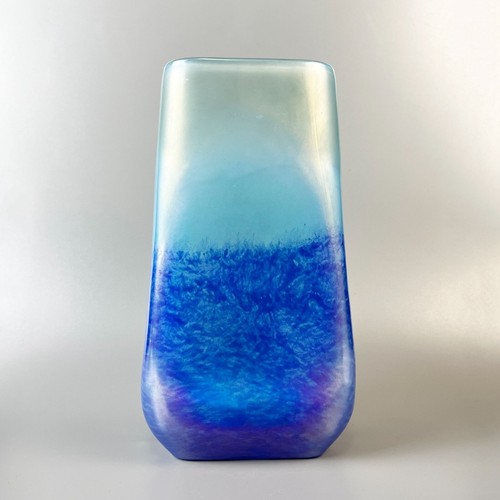 Teleflora Contemporary Iridescent Glass Sky Blue Turquoise Aqua ...