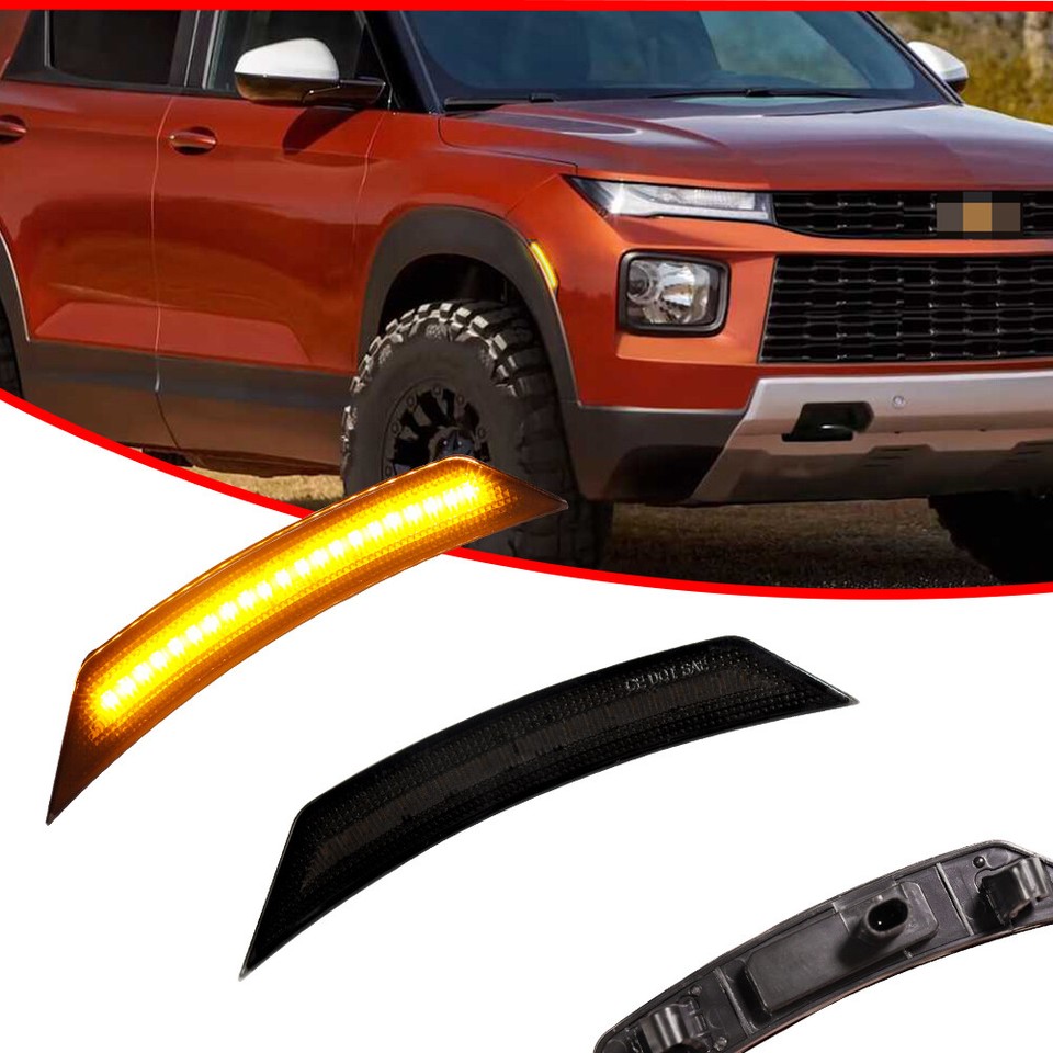 2021-2024 Chevy Trailblazer Smoked Lens Amber LED Front Side Marker ...