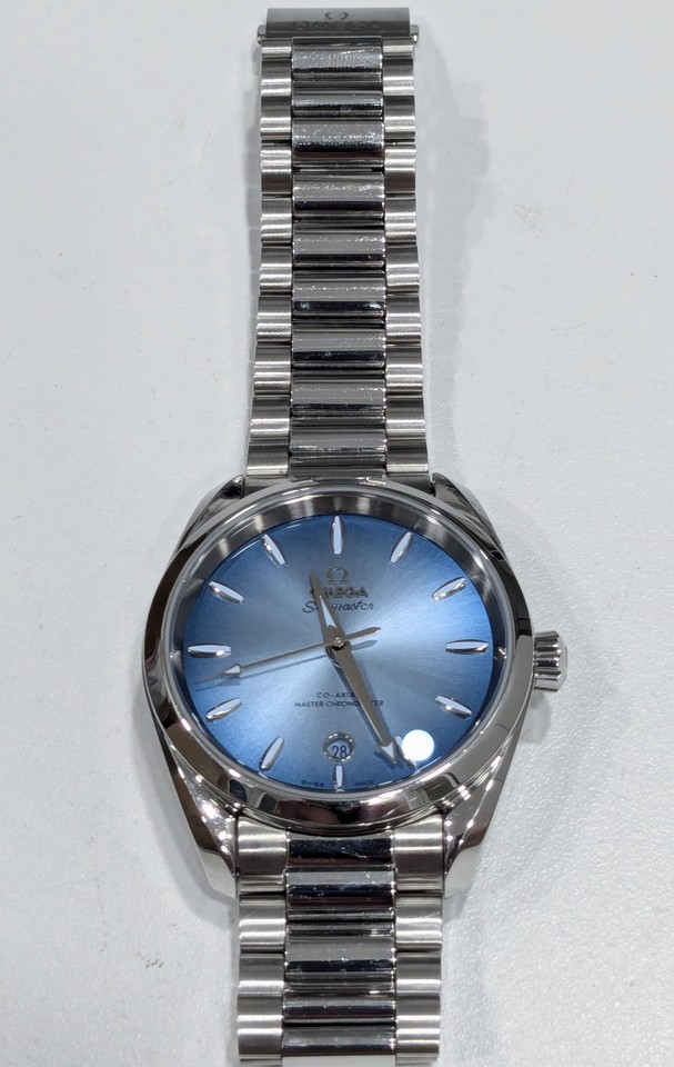 omega seamaster aqua terra Summer Blue Watch 38mm 220.10.38.20.03.004 ...