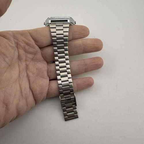 Casio Illuminator Digital Watch Men Silver Tone 3234 Alarm Chrono A178W ...