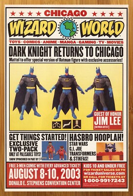 2003 Wizard World Chicago Print Ad/Poster Mattel Batman Action Figure ...