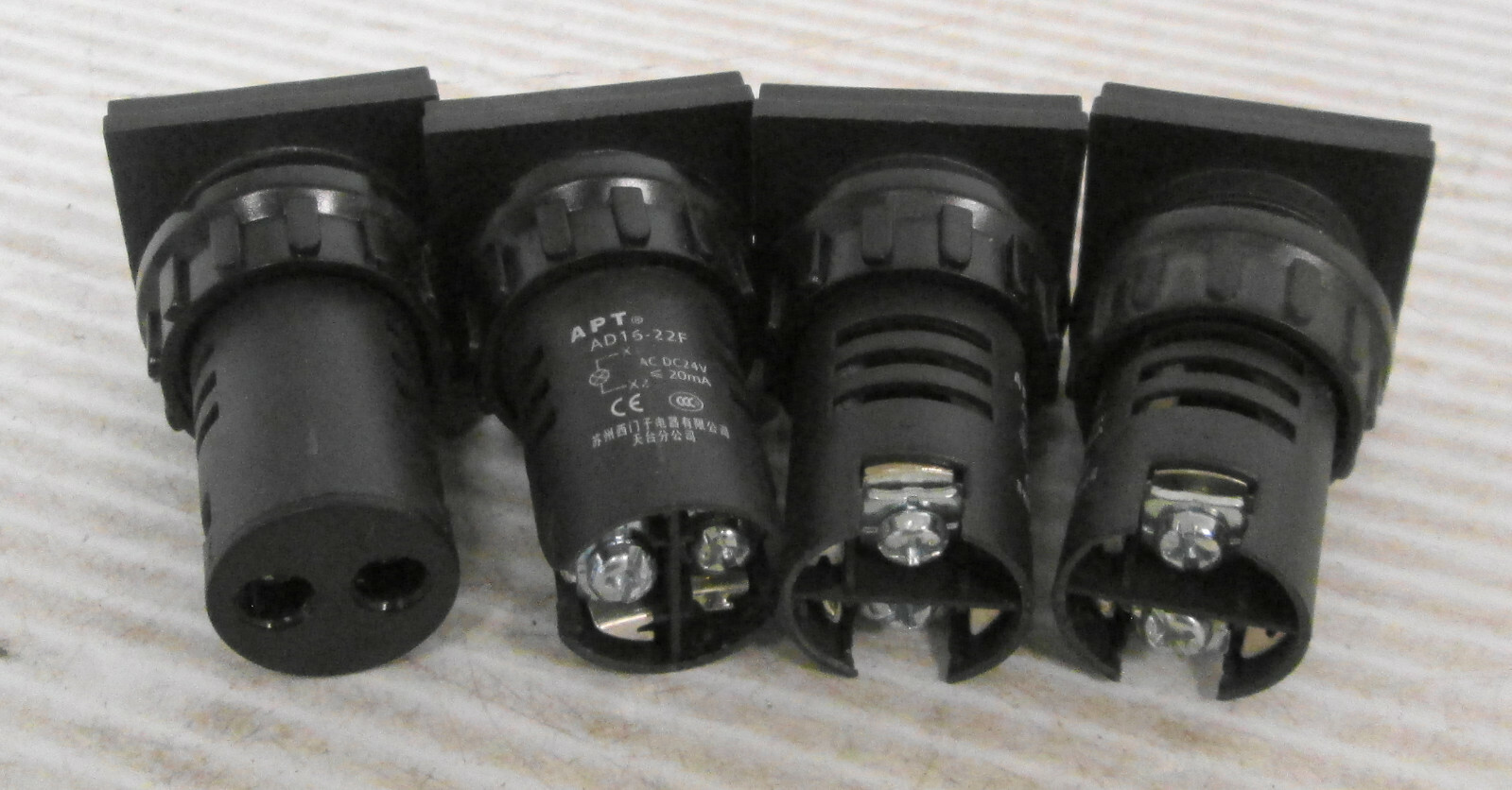 APT AD16-22F Square Pilot Indicator Light Red 24VAC/DC 200mA (Lot of 4) | eBay