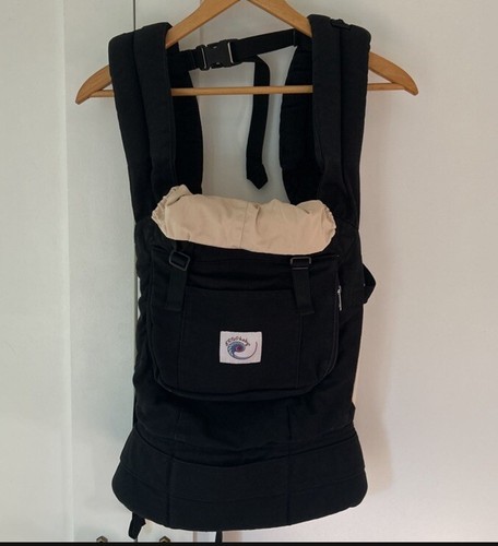 Black Original Ergo Baby Carrier with Box & Instructional Manual | eBay