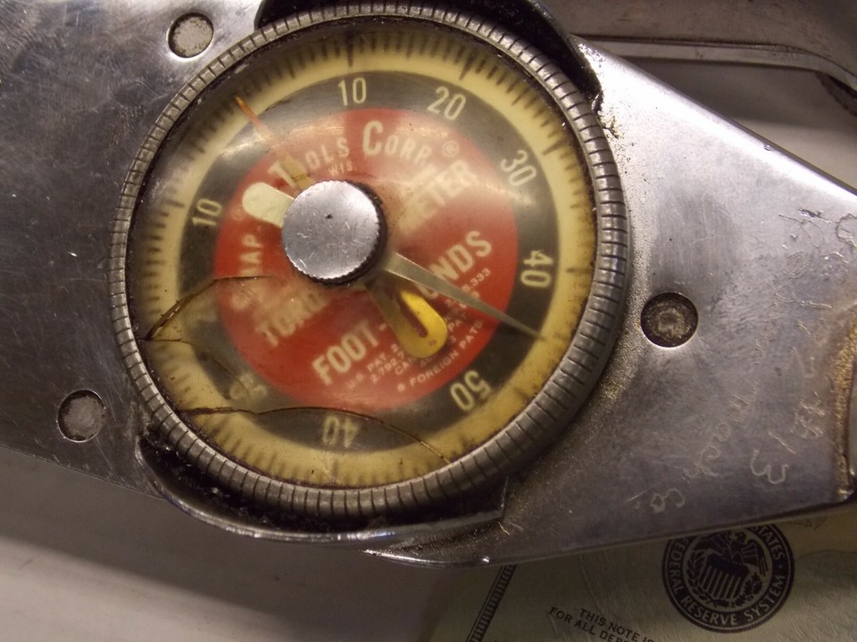 Snap on Torqometer Torque Wrench 1/2" 0-50lb TE51FFU 0-150lb TQ150 Dial ...