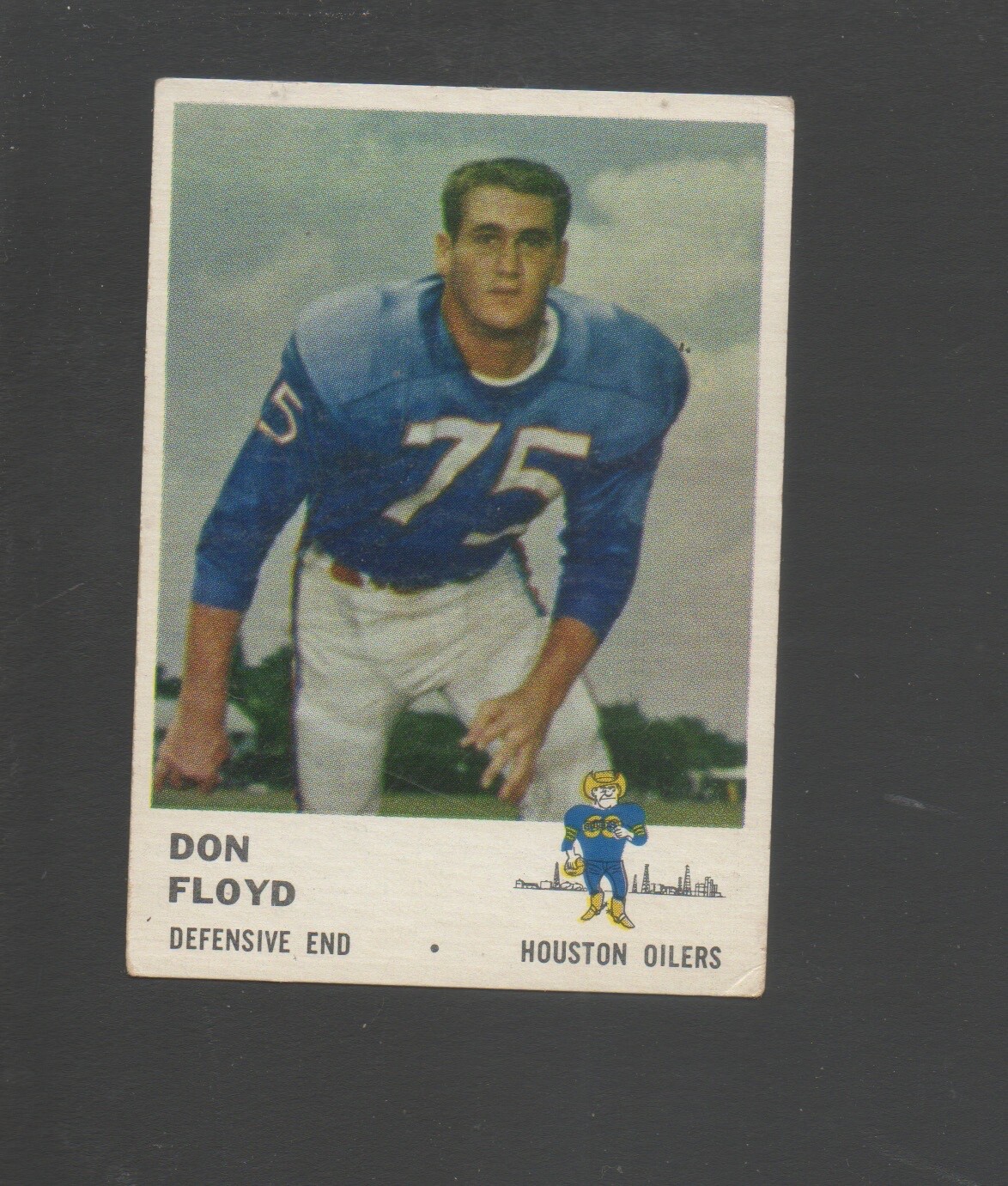 1961 Fleer Football Card #176 Don Floyd-Houston Oilers Ex Grade | eBay