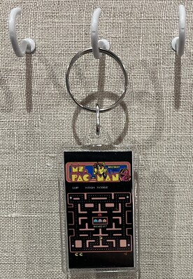 Ms. Pac-Man Acrylic Double Sided Keychain #3 Key Ring Arcade Video Game ...