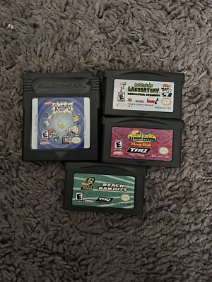 gameboy/gameboy advance nickelodeon game bundle rugrats dexters ...