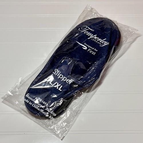 Temperley London British Airways First Class BLUE Slippers 1 Pr L/XL ...