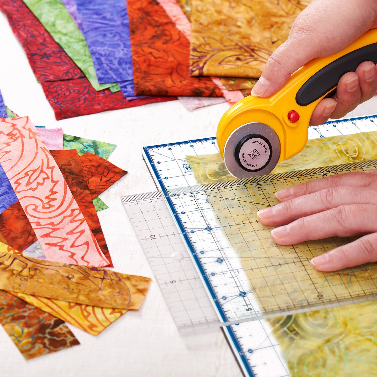 14" x 14" WHITE Self Healing 7-Ply Durable Round Rotating Cutting Mat ...