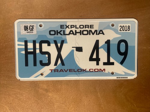 2018 Oklahoma License Plate # HSX-419 | eBay