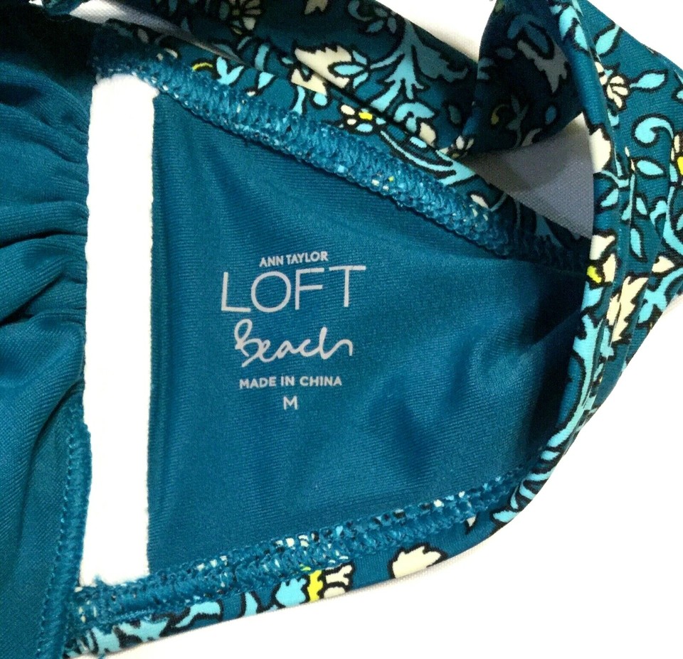 NEW WOMEN'S ANN TAYLOR LOFT BEACH MEDIUM SWIM TOPLittle Flower Swimsuit ...
