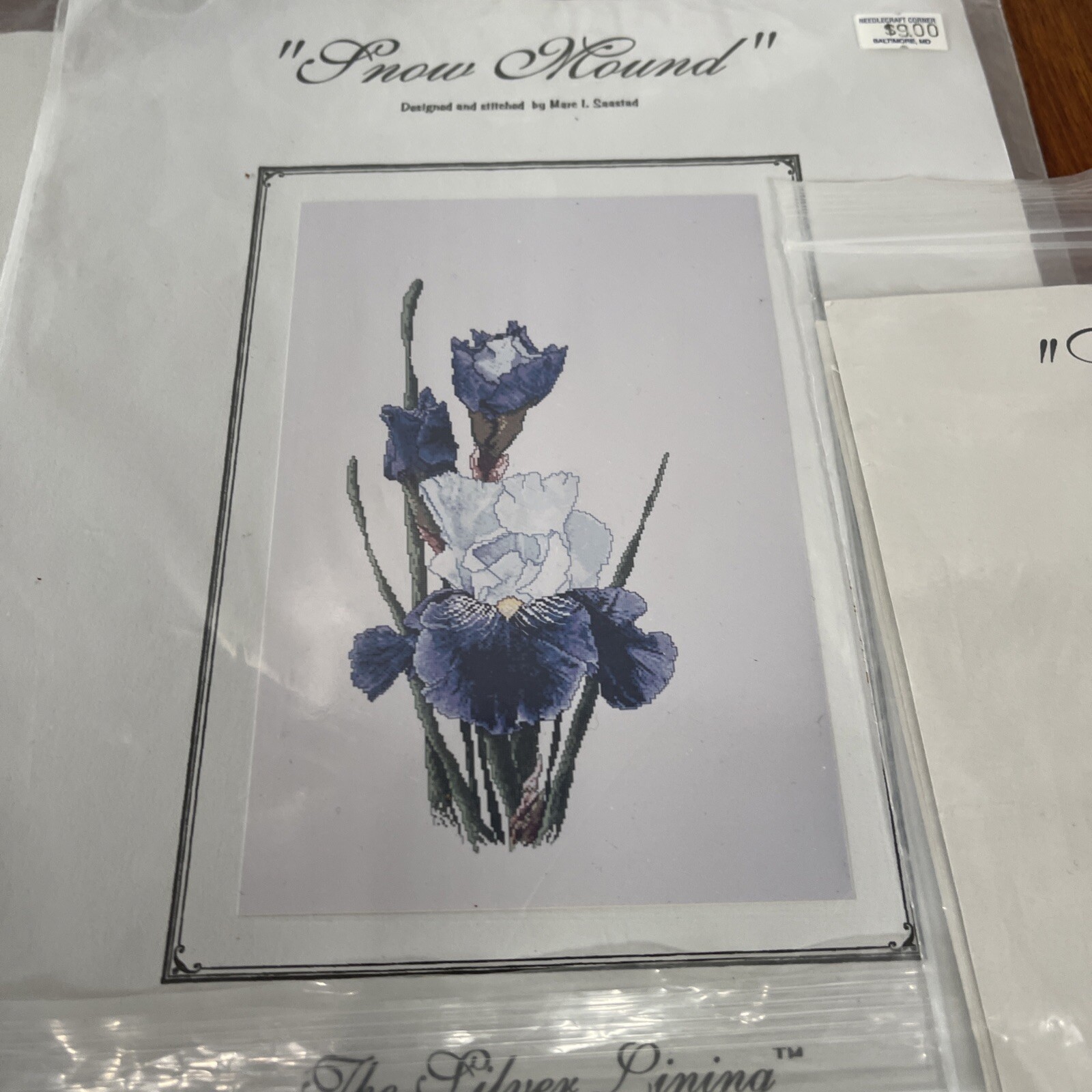 The Silver Lining Cross Stitch Patterns Charts Flowers Lot 9 Vintage ...