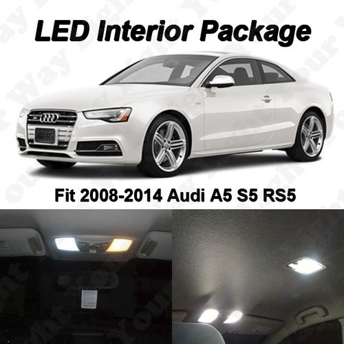 12 x White LED Interior Map Dome Lights Package Kit For 2008-2016 Audi ...