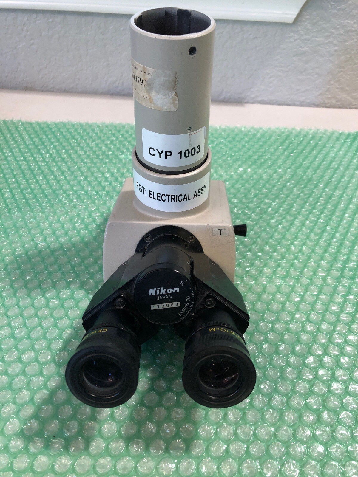 Nikon Microscope T Trinocular Head w/ CFW 10x eyepieces for Optiphot ...