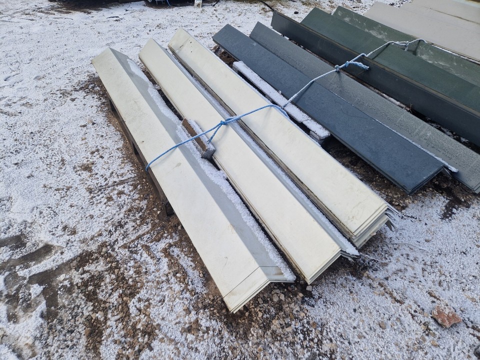 Metal roofing steel Ridge & Barge flashings / cappings contact with ...