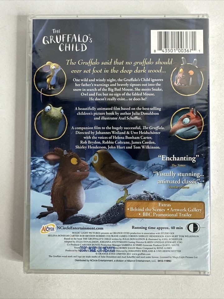 The Gruffalo's Child (DVD, 2011) Brand new. Sealed. Helena Bonham ...