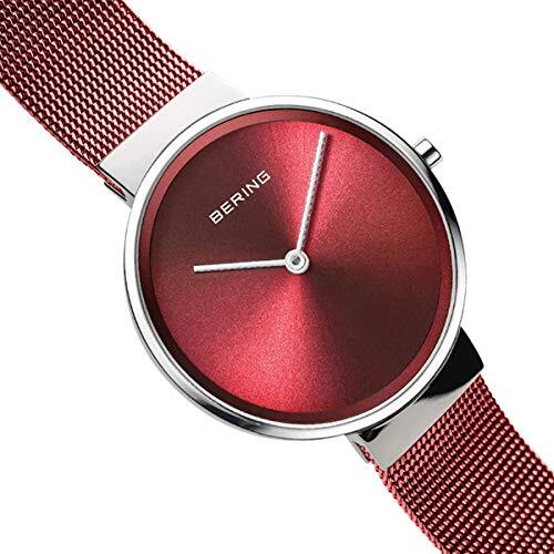 BERING Women's Analog Quartz Classic Collection Watch 14531-303 Red | eBay