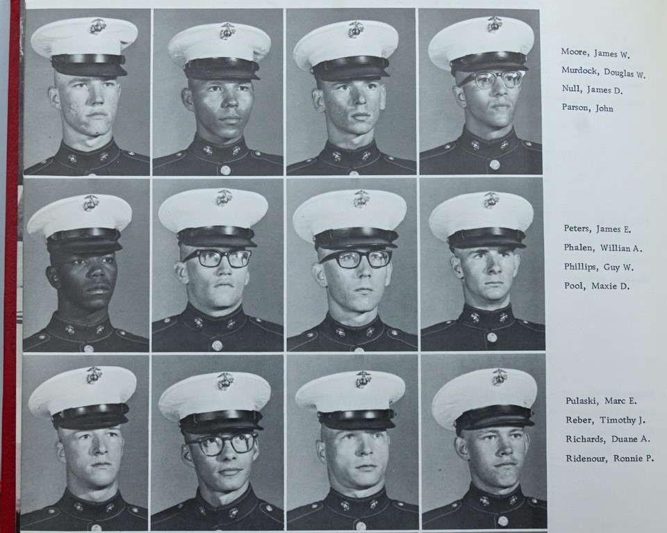 Marine Corps USMC Recruit Depot San Diego 1969 Platoon 3194 Boot Camp ...