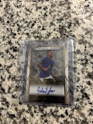 2022 Leaf Trinity Gold 1/1 Gabriel Jesus Auto Autograph Arsenal Brazil ...