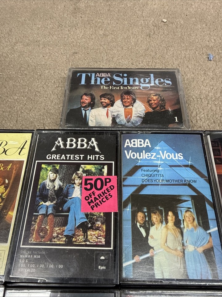 ABBA Music Cassette Tapes Vintage Collection Job Lot Bundle x9 | eBay UK