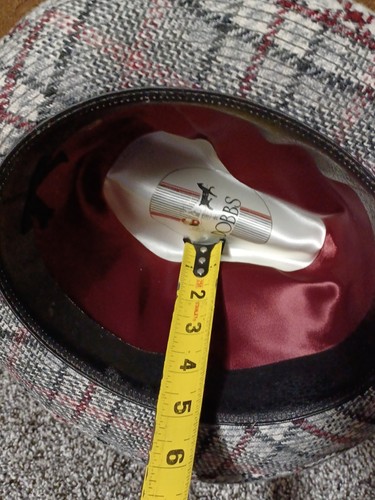 Vintage DOBB's Light Plaid Wool Fedora Debt Style Hat Size 6 3/4 | eBay