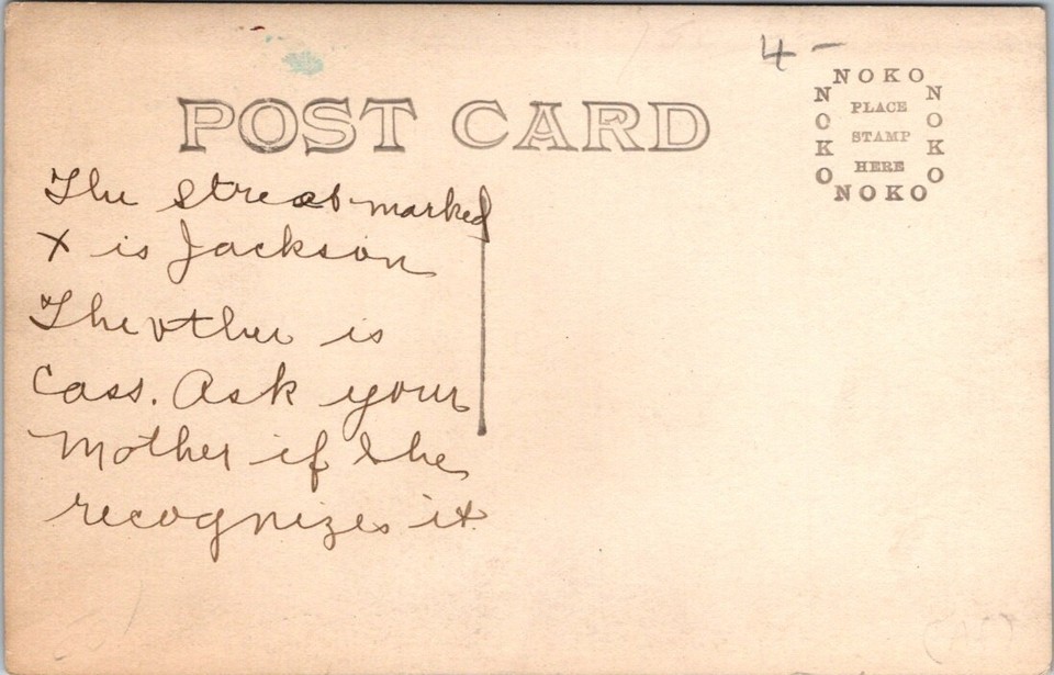 RPPC Patriotic Parade Horse Carriage Cass Jackson St NOKO 1907-1929 ...