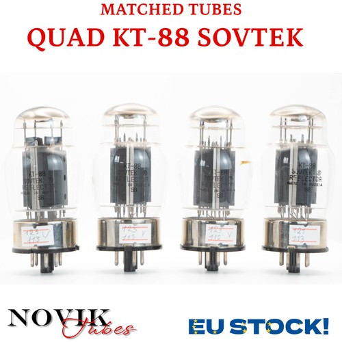 KT-88 Sovtek Matched Quad Nos 6550WE 6550 Sovtek Reflector 98's same ...