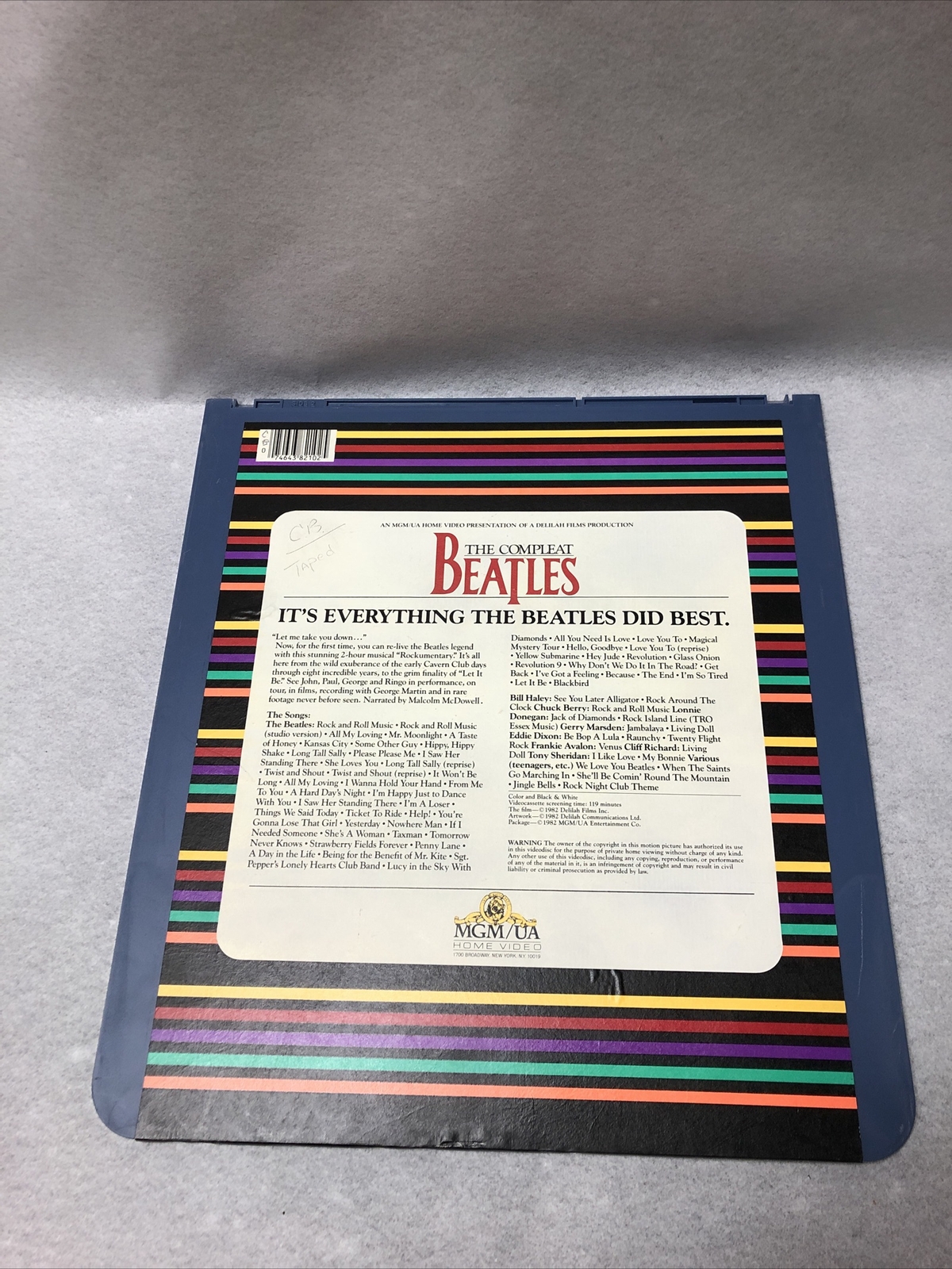The Compleat Beatles CED Capacitance Electronic Disc System 1982 for ...