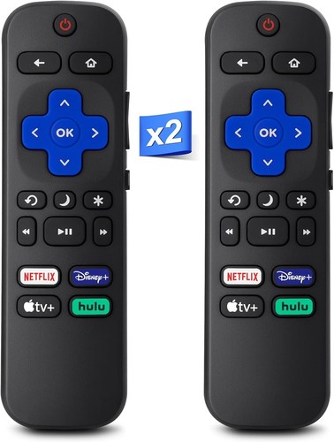 2pack Remote Control Replacement for All Roku TV TCL/Hisense/Onn Roku ...
