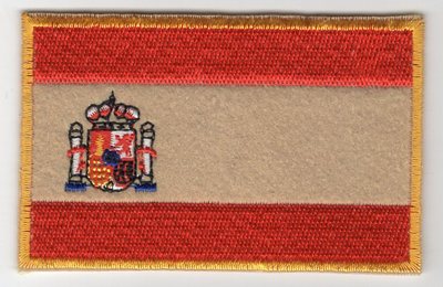 Spain Flag Patch Felt Embroidered Iron On Applique | eBay