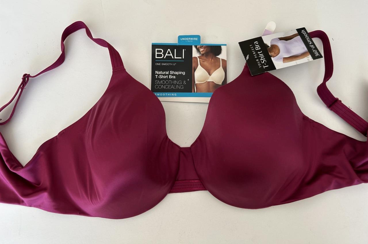 Bali t shirt bra size 36D 38DD pad underwire New Smooth U smoothing ...