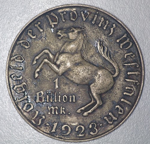 GERMANY- Westfalen Westphalia HYPERINFLATION 1 Billion Mark - Huge Coin ...