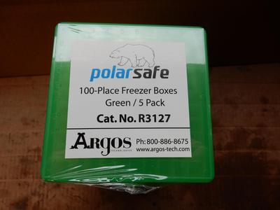Argos Technologies PolarSafe 100 Place Cryo Storage Box R3127 Green NEW ...