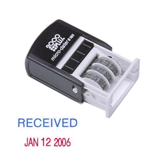 Cosco 2000 Plus Two-color Type Size 1 Micro Dater Stamp S160 010170 for ...