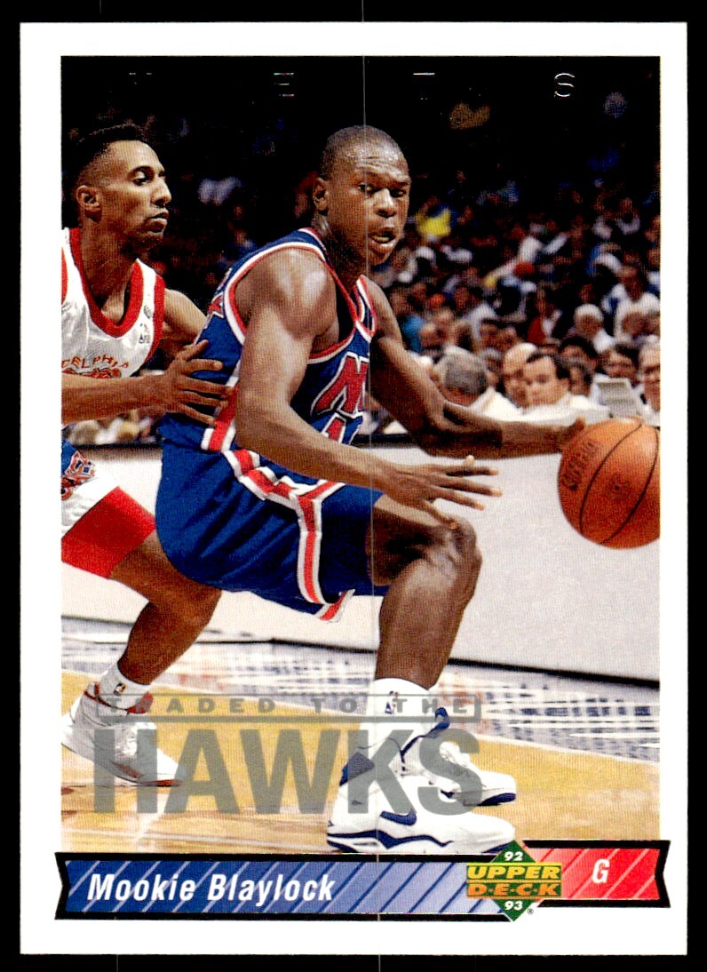 1992-93 Upper Deck Basketball Card Mookie Blaylock Atlanta Hawks #151 ...