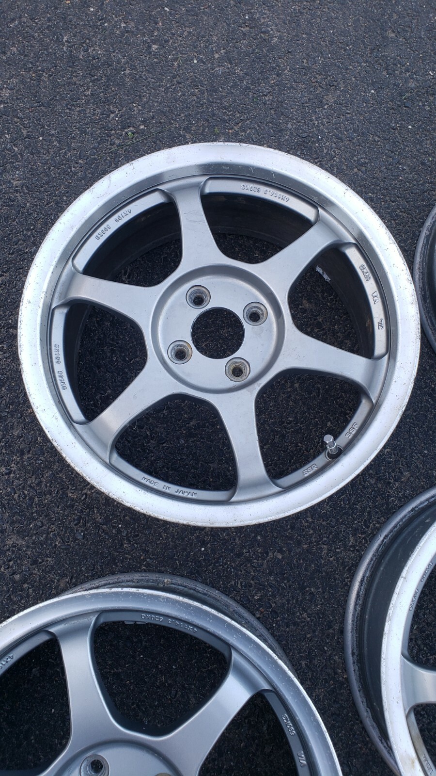 JDM SSR Type C 16" Wheels 4x100 | 16x7 | Silver | 73.1mm Hub Bore | 40 ...