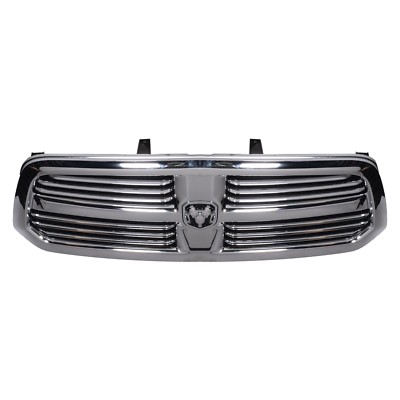 13-18 DODGE RAM 1500 CHROME GRILLE WITH RAMS HEAD EMBLEM OE NEW MOPAR ...