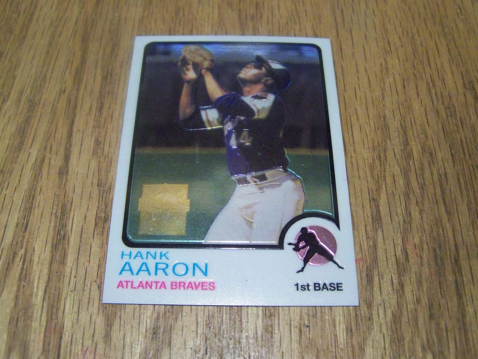 HANK AARON 1999 TOPPS CHROME 1973 REPRINT BASEBALL CARD # 100 | eBay