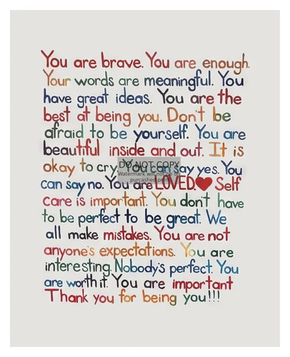YOU ARE BRAVE - PERSONAL AFFIRMATIONS WALL ART 8X10 PHOTO | eBay