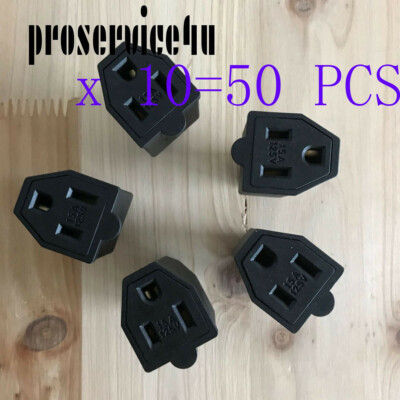 50 Nema 5-15R Receptacle 15A 125V Female Power Cable Connector Adap ...