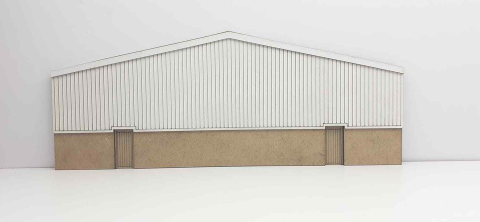 OO Gauge Ultra Low Relief Industrial Warehouse / Modern Unit Model ...