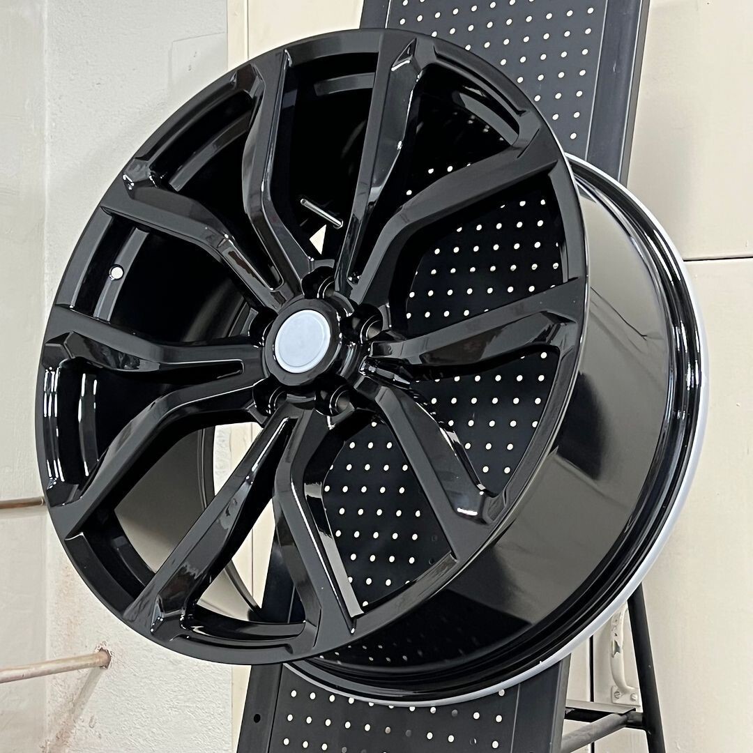 22" GLOSS BLACK SVR STYLE RIMS WHEELS FITS RANGE ROVER SPORT SE HSE | eBay