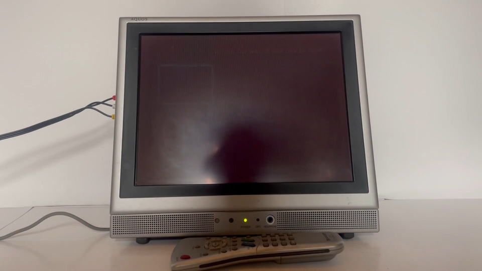 Sharp Aquos 13" Liquid Crystal TV LC-13S1U-S LCD 4:3 Retro Gaming Tv ...