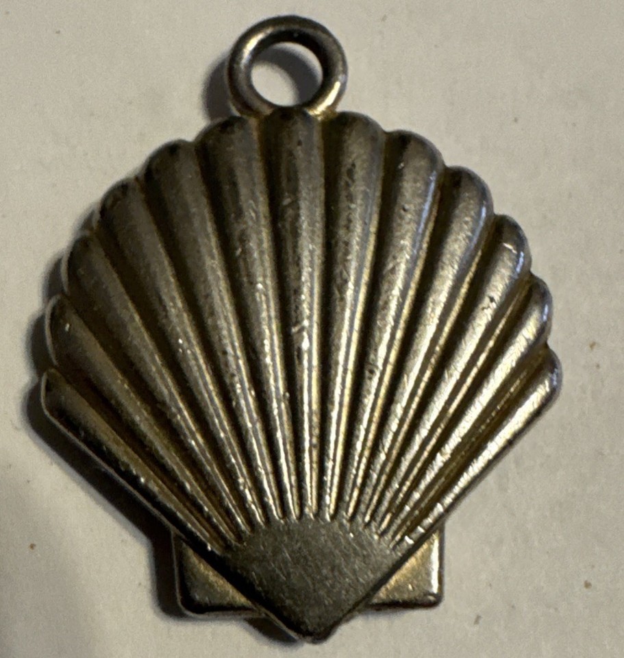 Antique Vintage Shell Oil Gas Key Fob Station Pendant Charm Exc | eBay