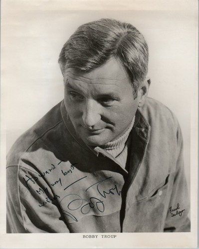 Bobby Troup Dragnet Route 66 Autographed Press Photo 8 x 10 No COA | eBay
